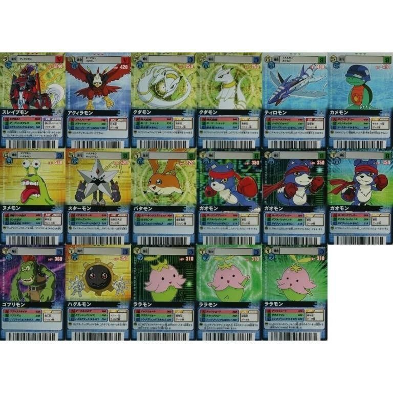 數碼暴龍卡 白卡一套17張 Bandai Digimon Digital Monster Alpha Card SP Normal Card ...