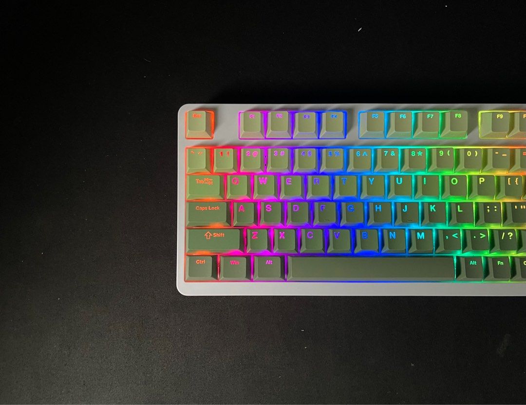🍵 Matcha Wireless RGB Custom Gaming Mechanical Keyboard | 90% Layout ...