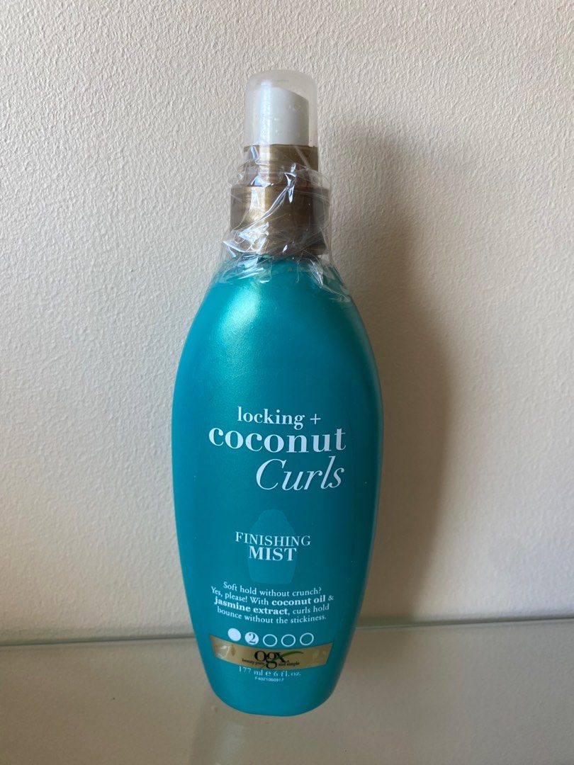 🇺🇸 OGX Locking + Coconut Curls Finishing Mist 177ml, Beauty & Personal ...