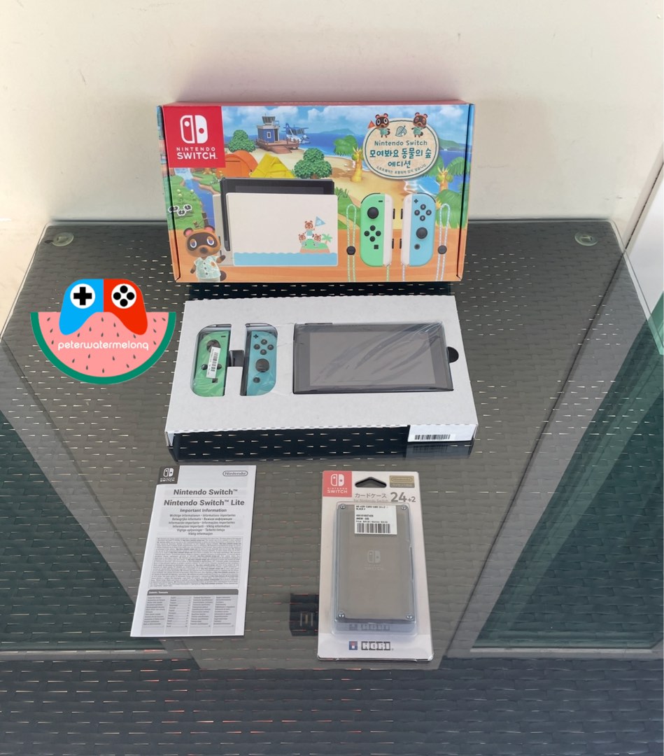 🔥(Animal Crossing Edition) $198 Nintendo Switch Gen 2 Console + Free Pouch, Video Gaming, Video ...