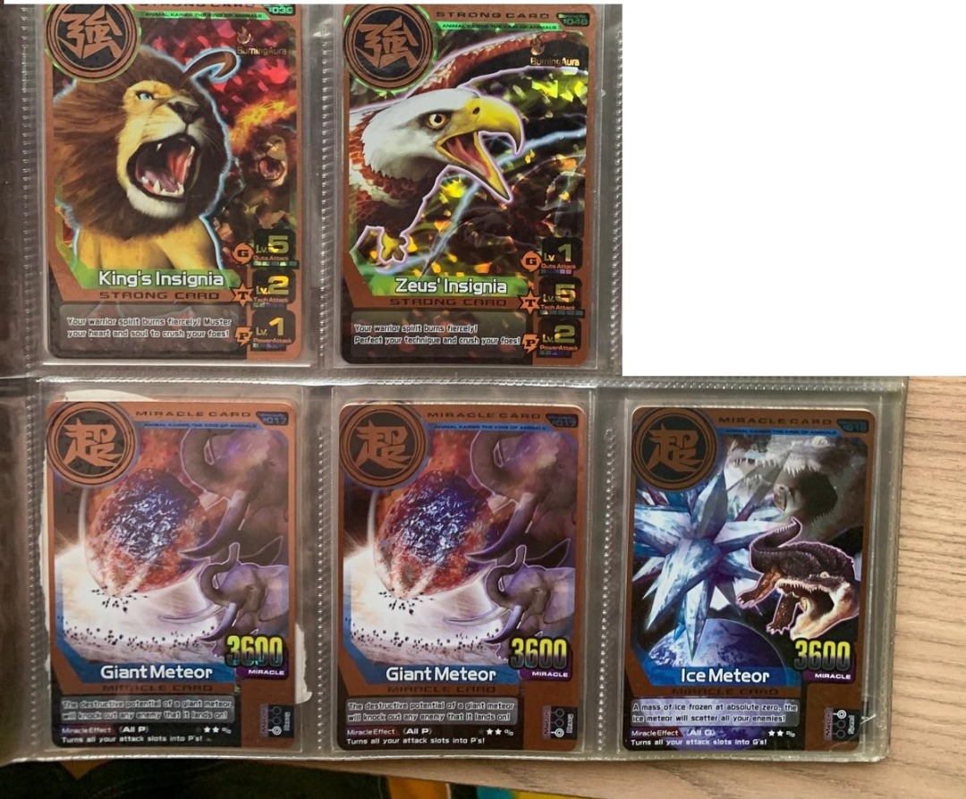 Animal Kaiser Animal Strong & Miracle Cards - Original from 2007/08 ...