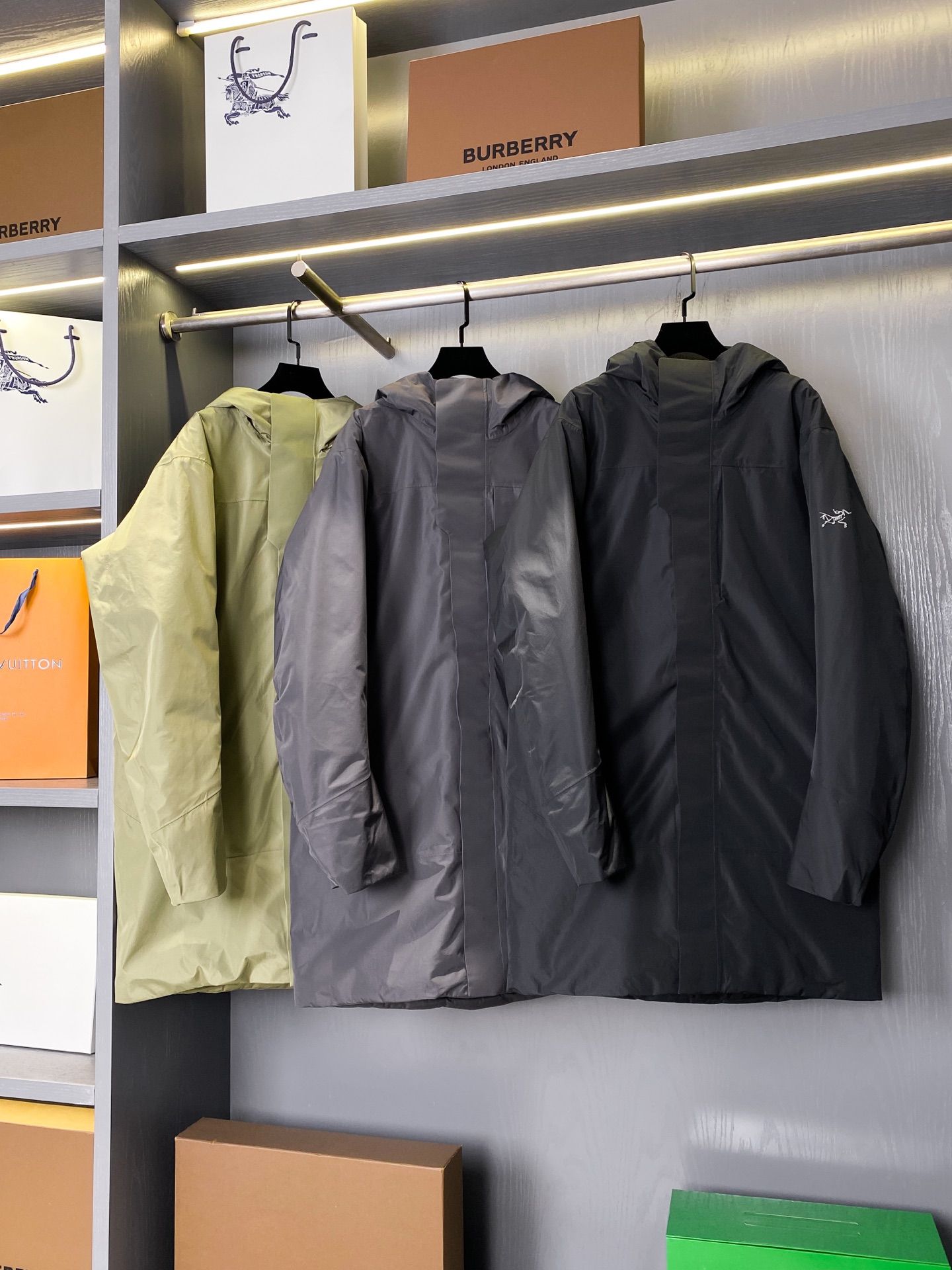 Authentic arc therme parka gtx windproof and waterproof down jacket mid ...