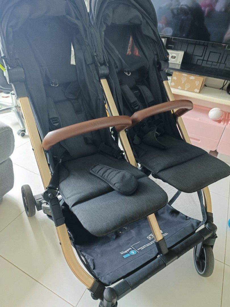 beblum gemini twin stroller - Black, Babies & Kids, Going Out ...