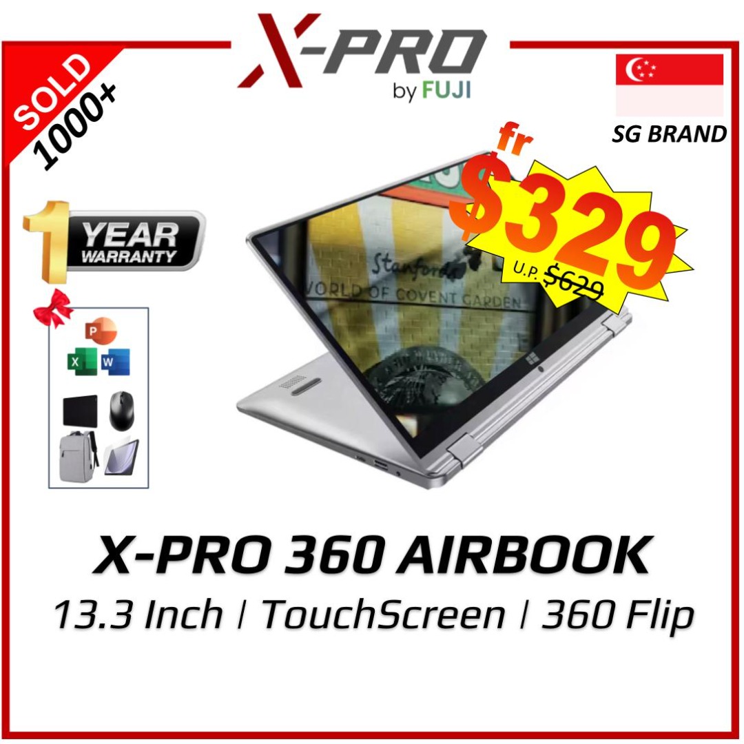 Brand New Fuji 360 Flip + Touch Screen Laptop - Up To 12GB RAM + 512GB ...