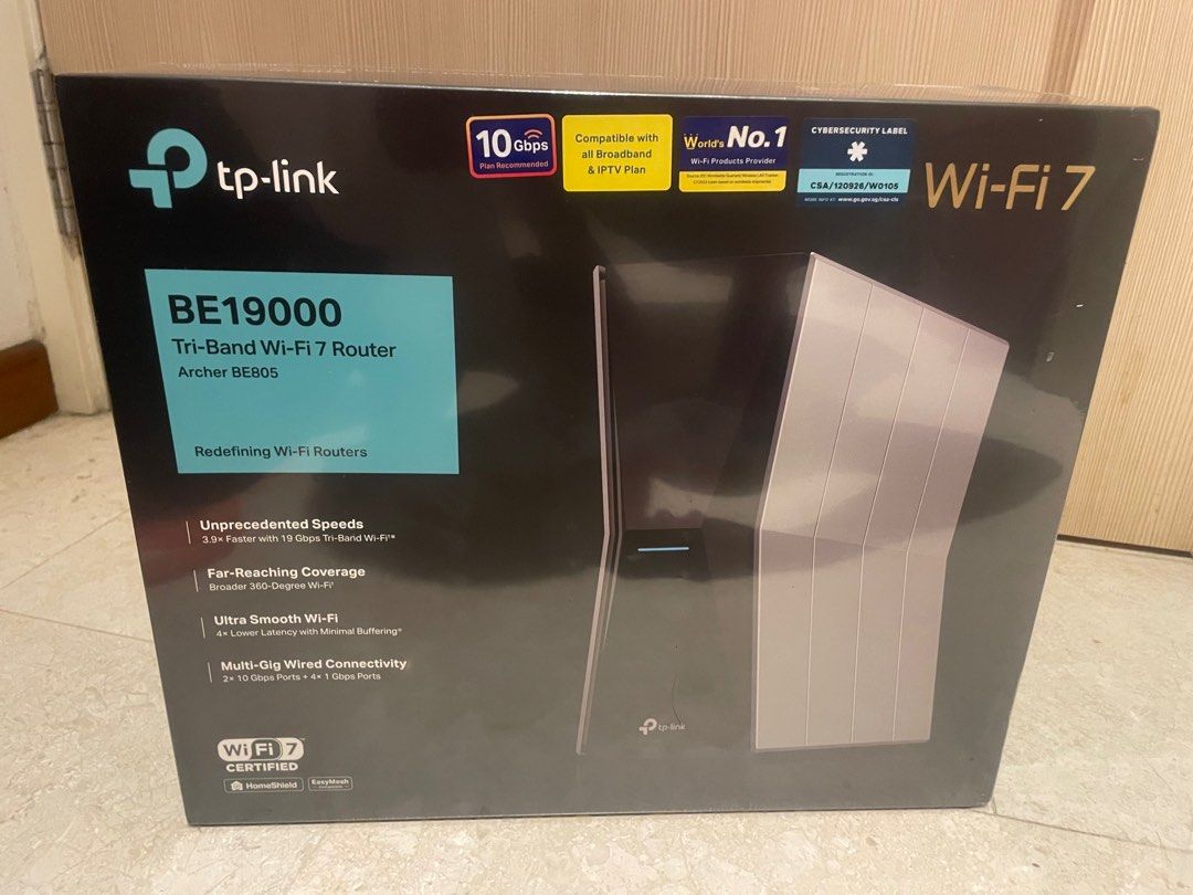Brand new TP-link Archer BE805 wifi 7 Router, Computers & Tech, Parts ...