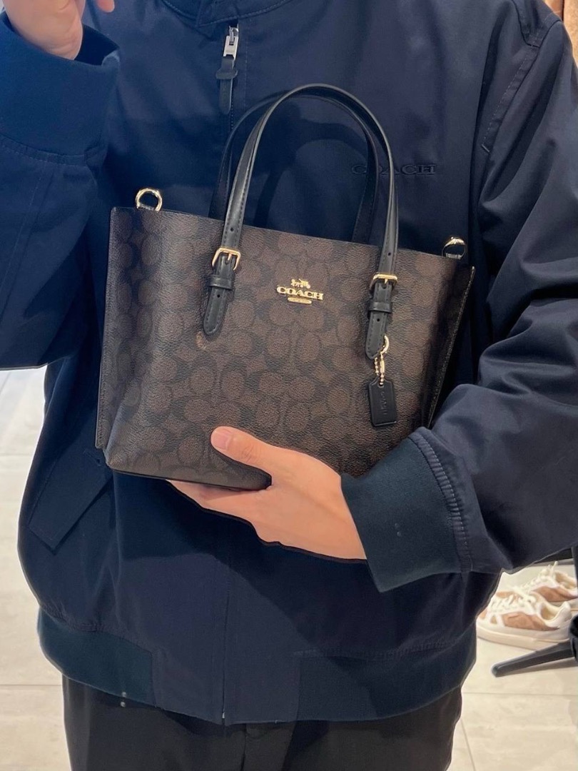 Coach Mollie 25 Tote Crossbody Bag 💗 Classic brown monogram 🤩 A very ...