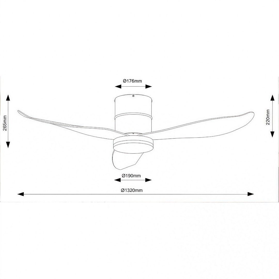 Co-Fan RITO 3/ RITO-5 DC Motor Series Ceiling Fan, Furniture & Home ...