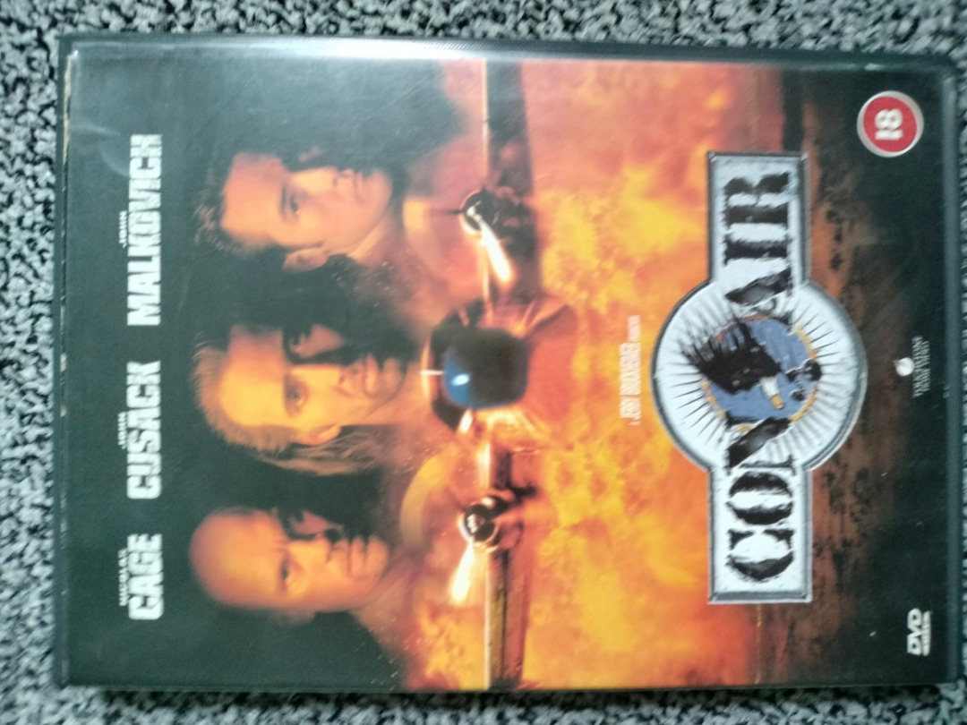 Con Air (DVD, 1997) Nicolas Cage, John Cusack, John Malkovich., Hobbies ...