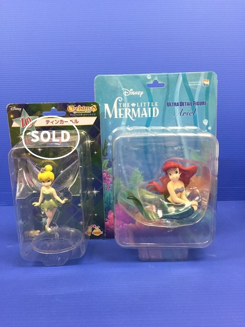 Disney 2021年日本一番賞Tinker Bell 小仙女 Little Mermaid 小美人魚聖誕吊飾掛飾擺設, 傢俬＆家居, 家居 ...