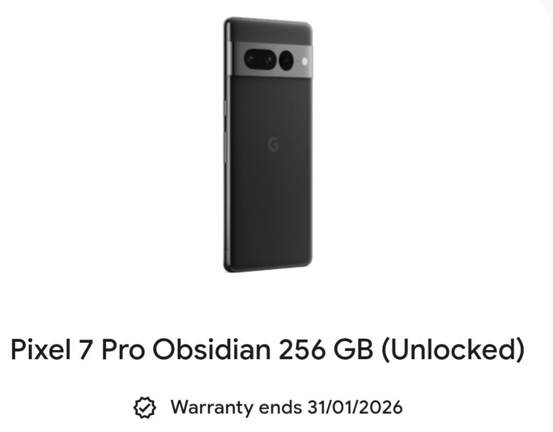 Google Pixel 7 Pro 256GB Obsidian, Mobile Phones & Gadgets, Mobile ...