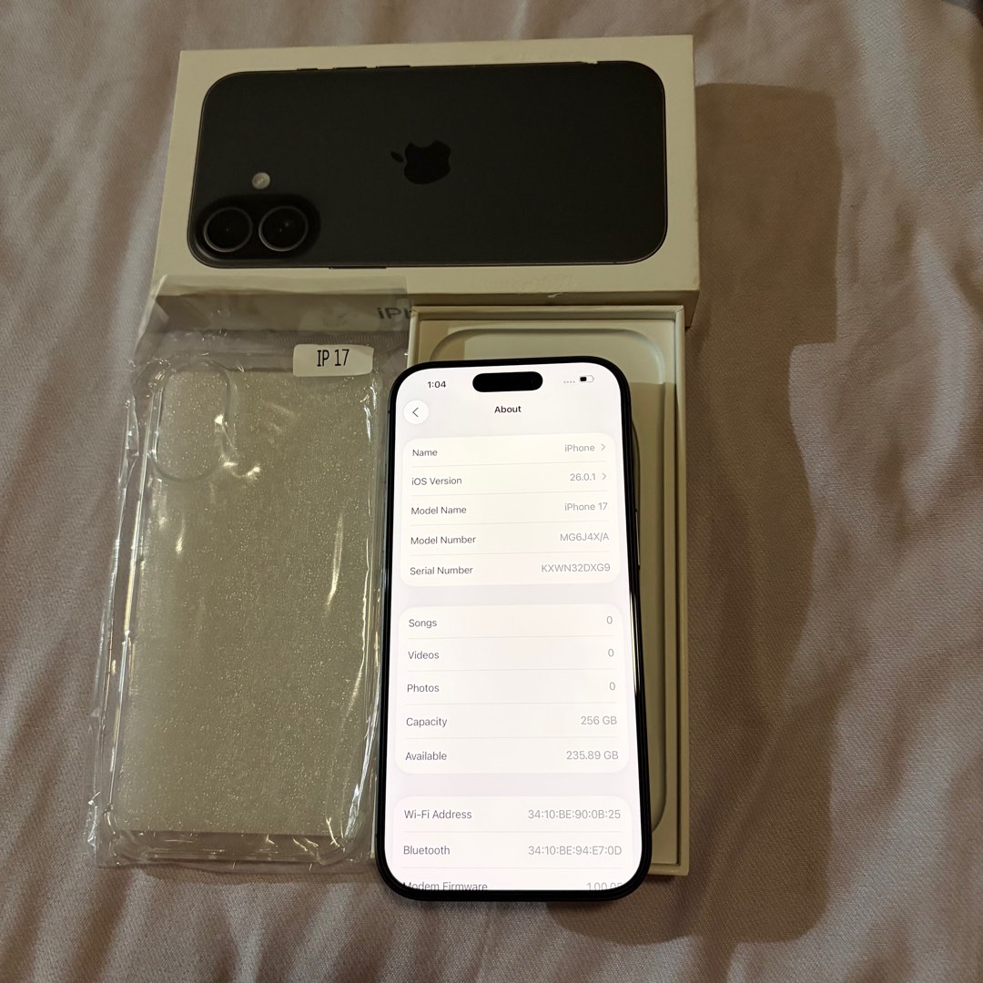 iPhone 17 256GB Very New 2 Cycle Count, Mobile Phones & Gadgets, Mobile ...