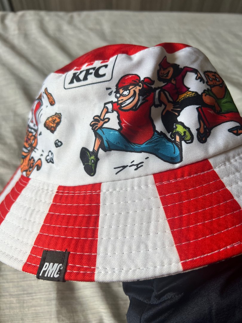KFC x PMC ujang bucket hat, Men's Fashion, Watches & Accessories, Cap ...
