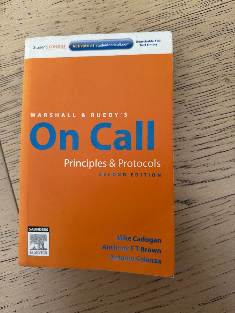 Marshall & Ruedy's On Call: Principles & Protocols (2nd Edition ...