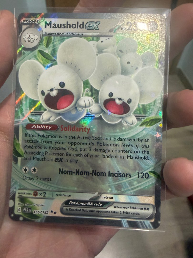 Maushold ex - 155/182 - Pokemon TCG Card, Hobbies & Toys, Toys & Games ...