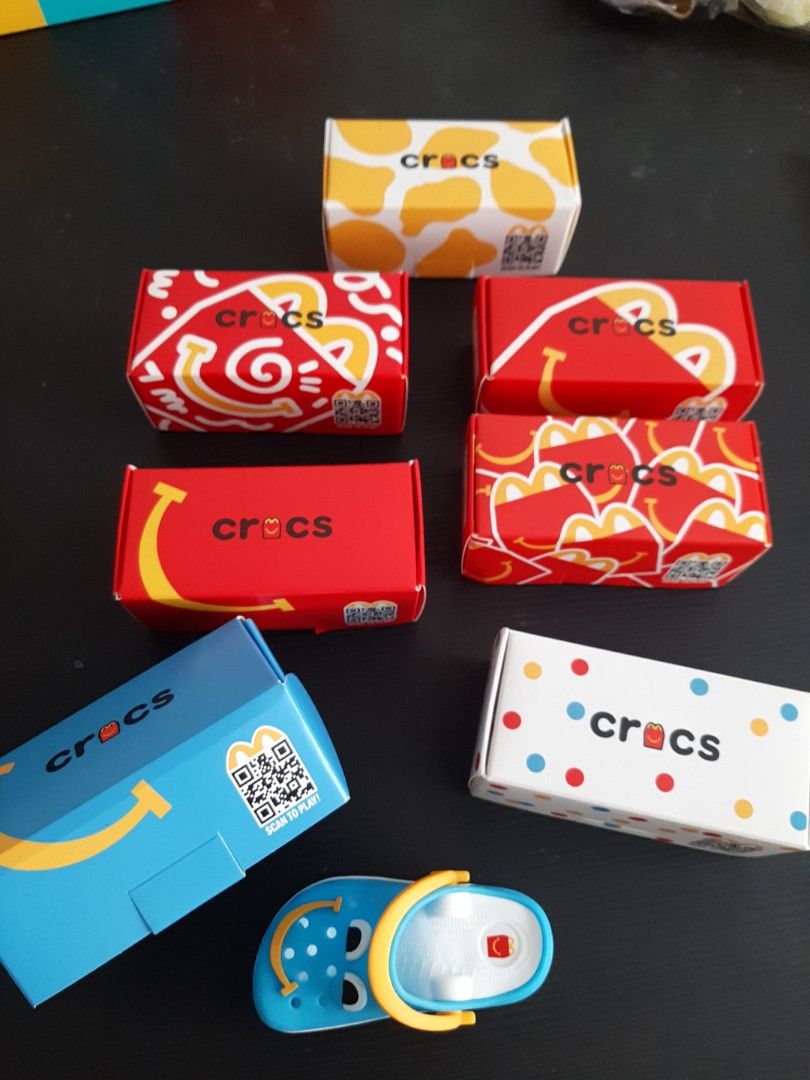 McDonald's x Crocs Jibbitz Charms, Men's Fashion, Footwear, Shoe ...