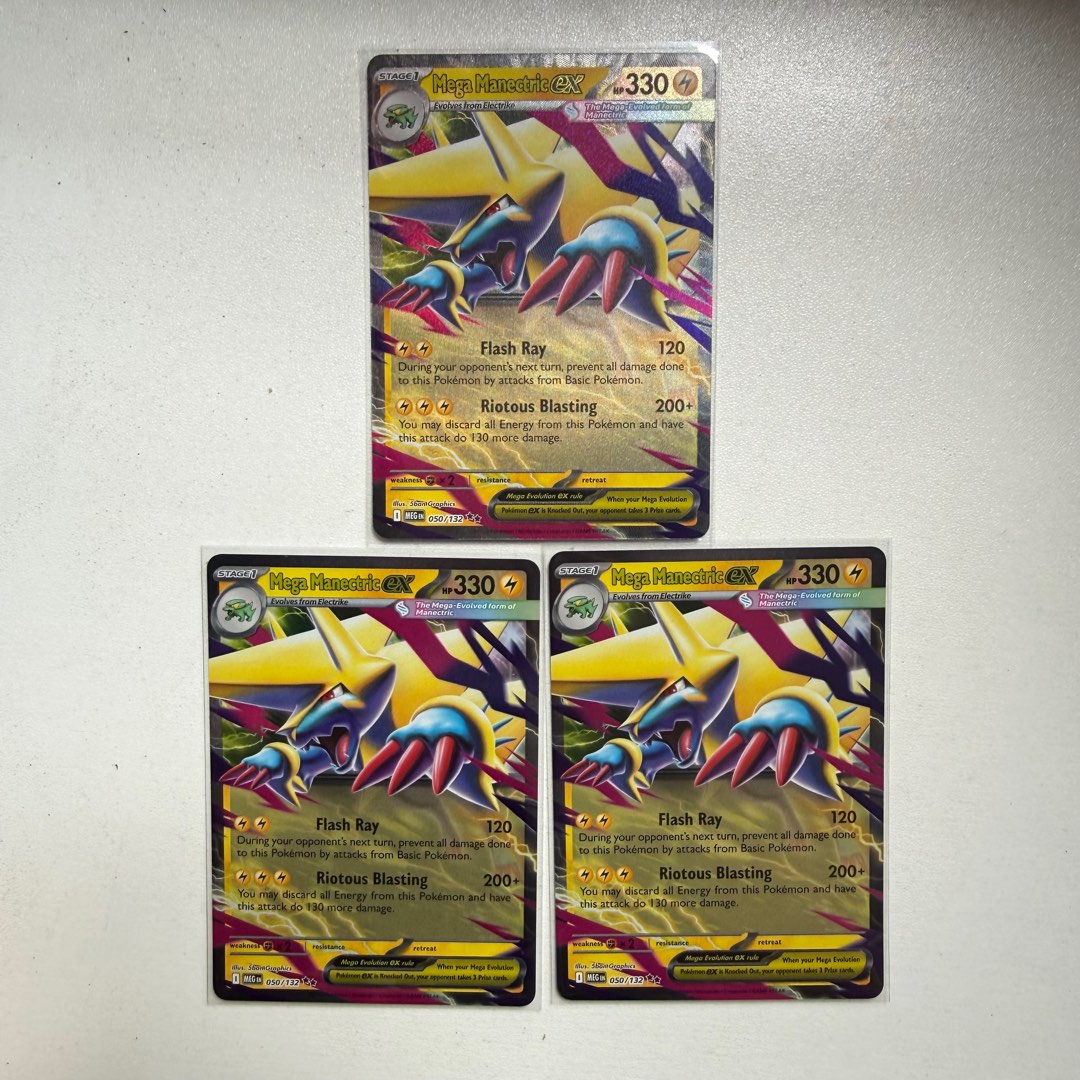 Mega Manectric Ex #50 Pokemon Mega Evolution 050/132 Card, Hobbies ...