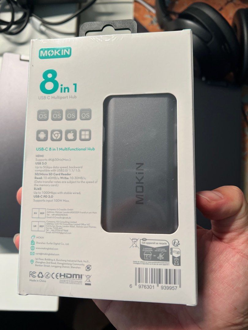 MOKIN 8-in-1 USB-C Multiport Hub, Computers & Tech, Parts & Accessories ...