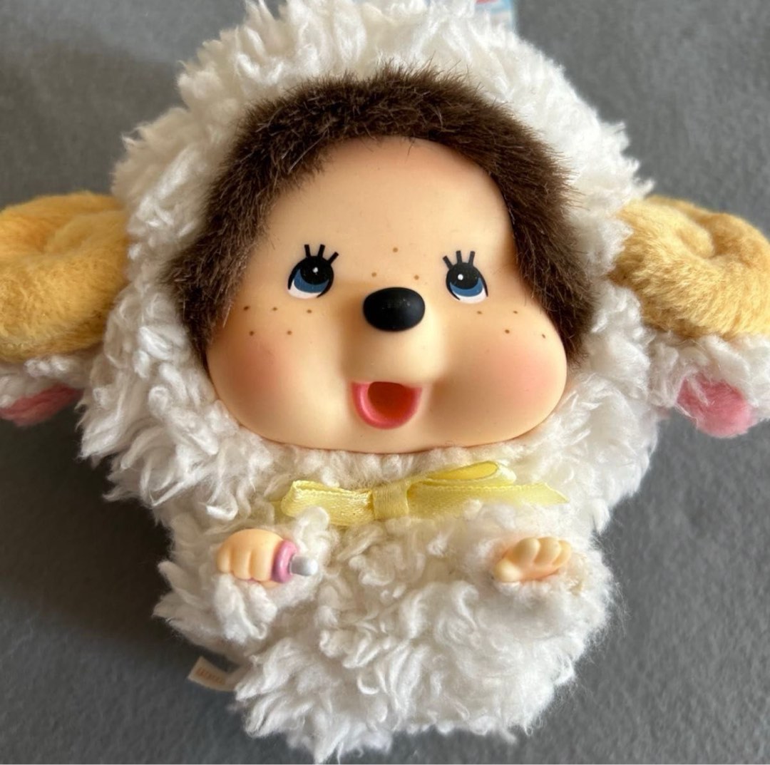 Monchhichi Sheep Plush Keychain, Hobbies & Toys, Toys & Games on Carousell