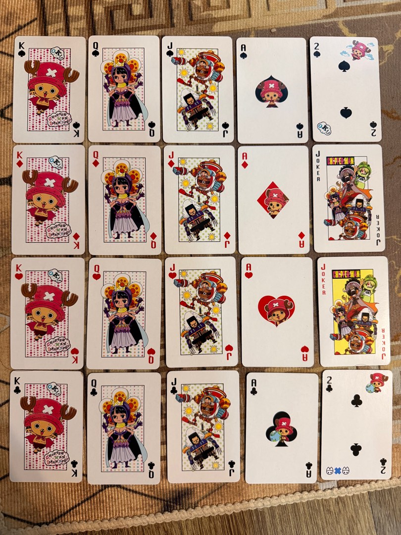 One Piece Chopper Man Playing Cards, Hobbies & Toys, Toys & Games on ...