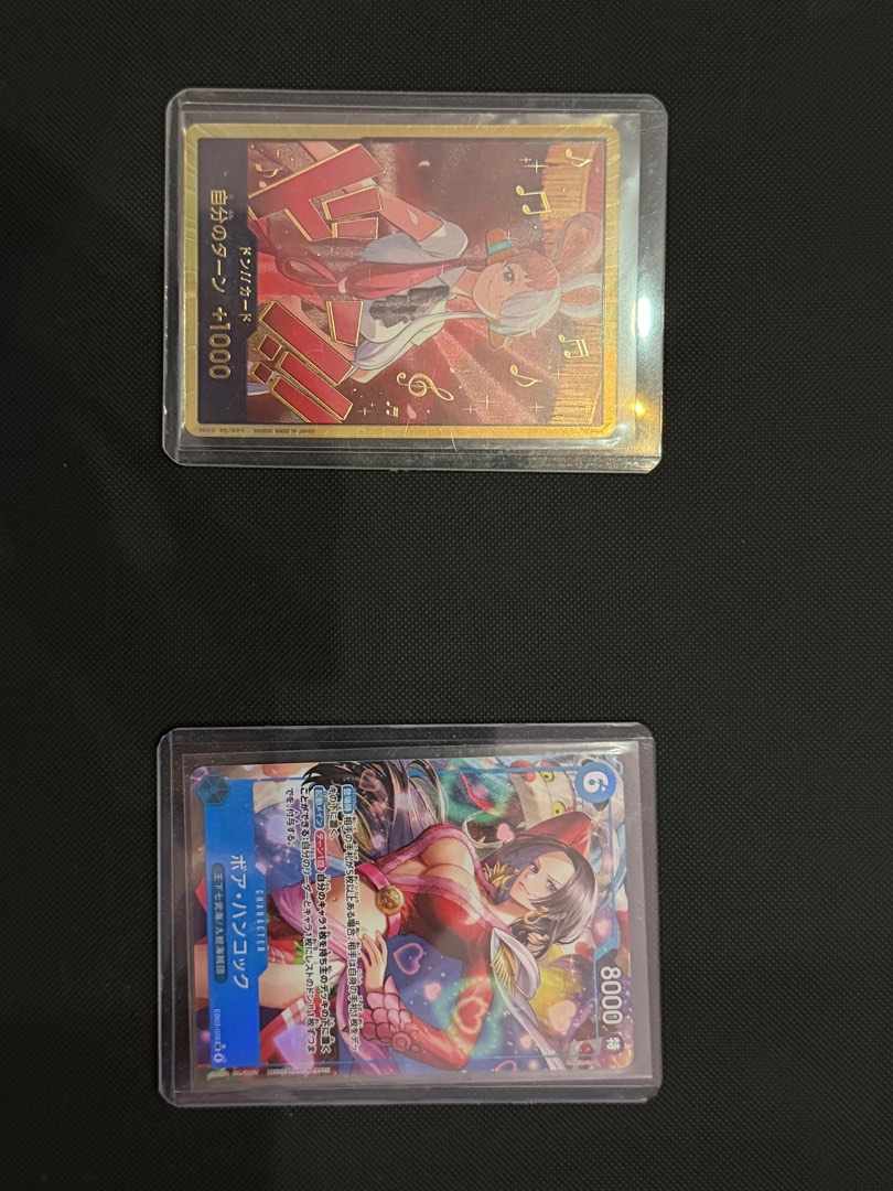(Left Boa) Op EB03 Gold Uta Don and Boa Hancock Alternate Art, Hobbies ...