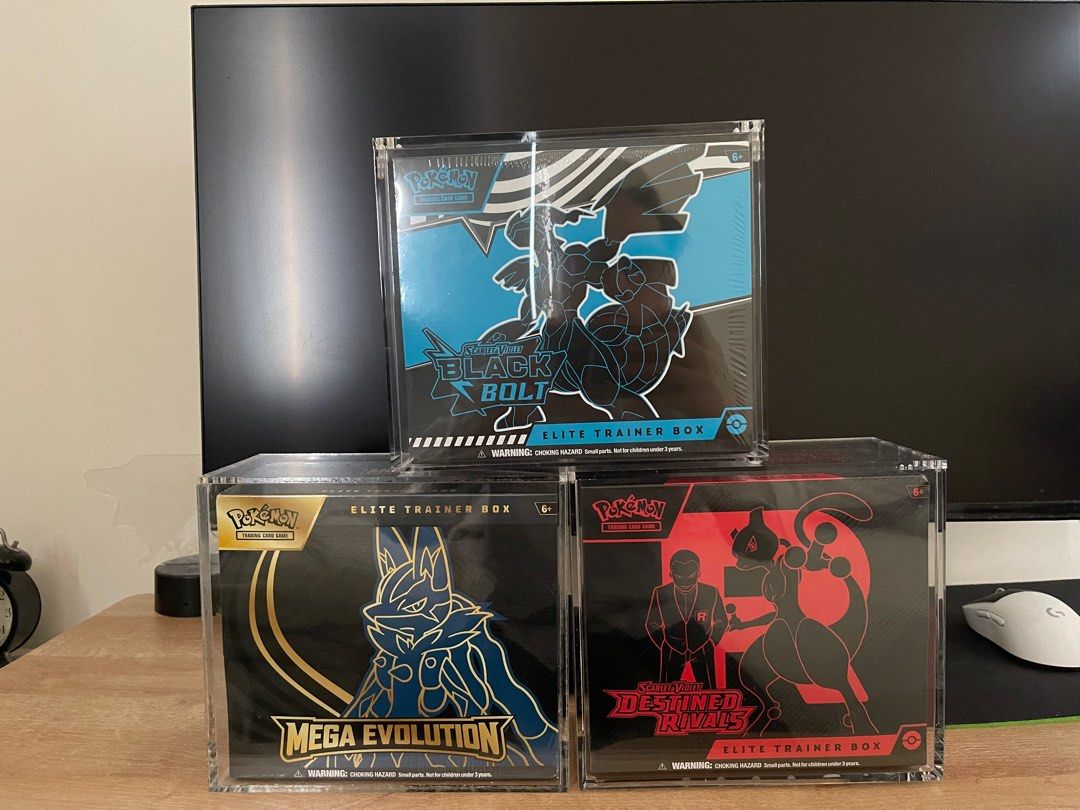 Pokemon Elite Trainer Box - Black & Bolt, Mega Evolution, Destined ...