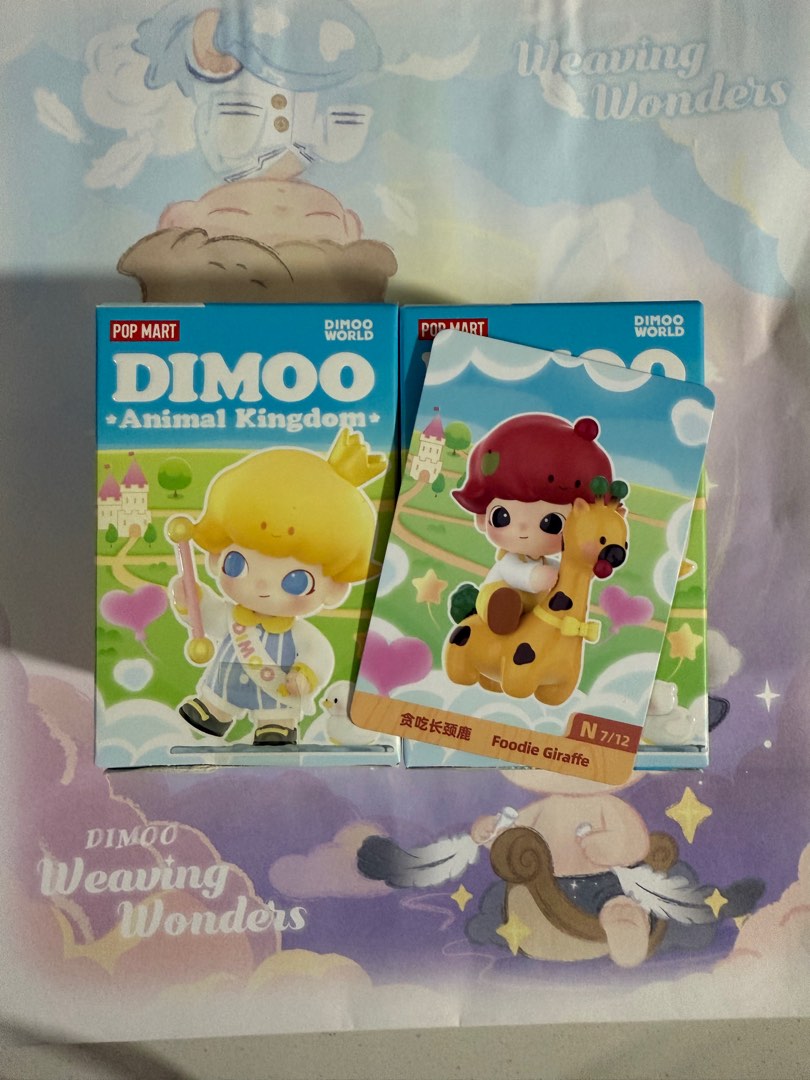 POP MART DIMOO Animal Kingdom Blind Box - Foodie Giraffe, Hobbies ...