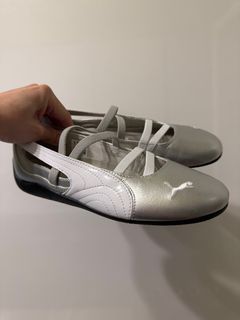 Puma Speedcat Ballet Flats - Silver, Women's Fashion, Footwear ...