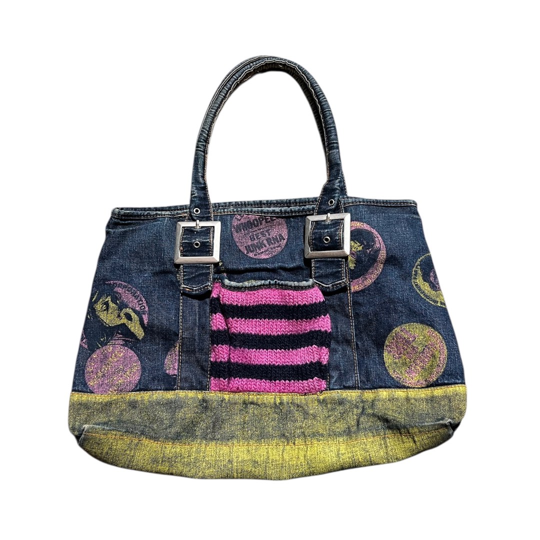 RNA SLANG JAPAN PUNK DENIM SHOULDER BAG, Women's Fashion, Bags ...