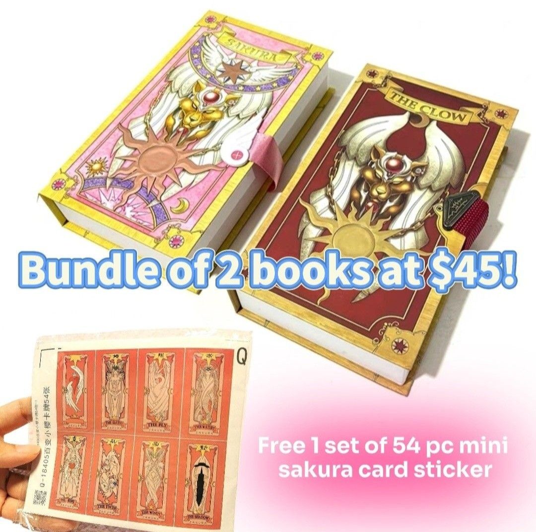 Sakura Card + Clow Card Bundle Set Cardcaptor Sakura Magnetic Strap ...