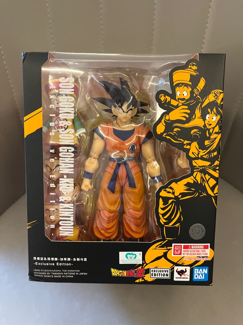 SHFiguarts SHF 龍珠 Dragon Ball - SDCC 孫悟空 及 幼年 孫悟飯 配筋斗雲 會場限定版, 興趣及遊戲, 玩具 ...