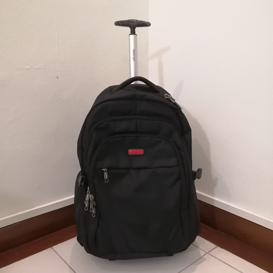 Slazenger Rolling Backpack - Black, Men's Fashion, Bags, Backpacks on ...