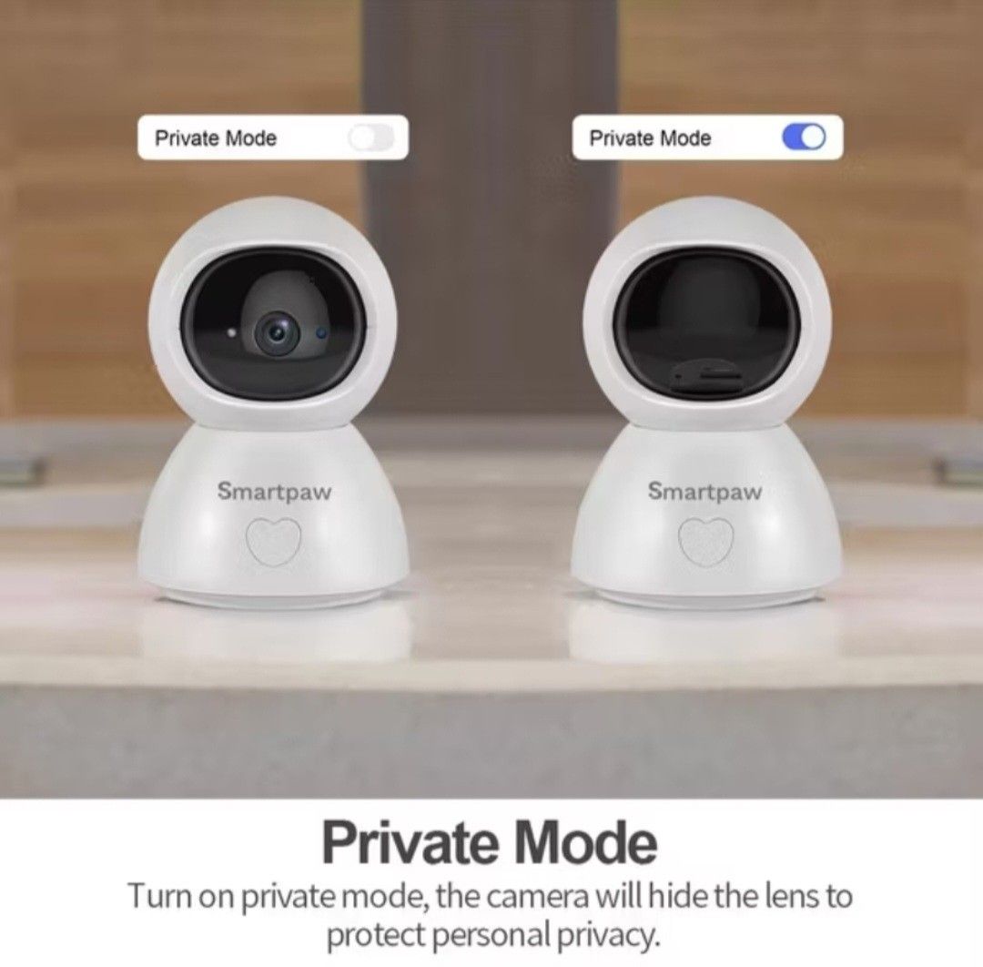 SMARTPAW Pet Baby Camera AI WiFi Moveable CCTV, Furniture & Home Living ...