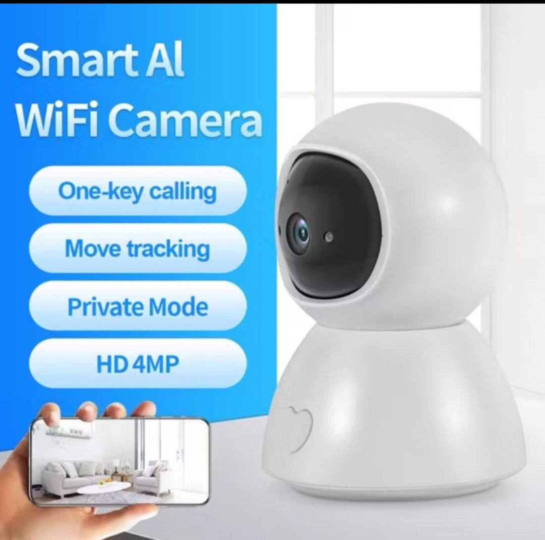 SMARTPAW Pet Baby Camera AI WiFi Moveable CCTV, Furniture & Home Living ...