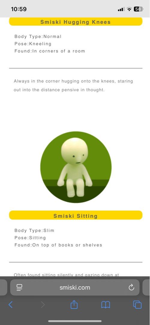 Smiski series 1 - Sitting, Hobbies & Toys, Toys & Games on Carousell
