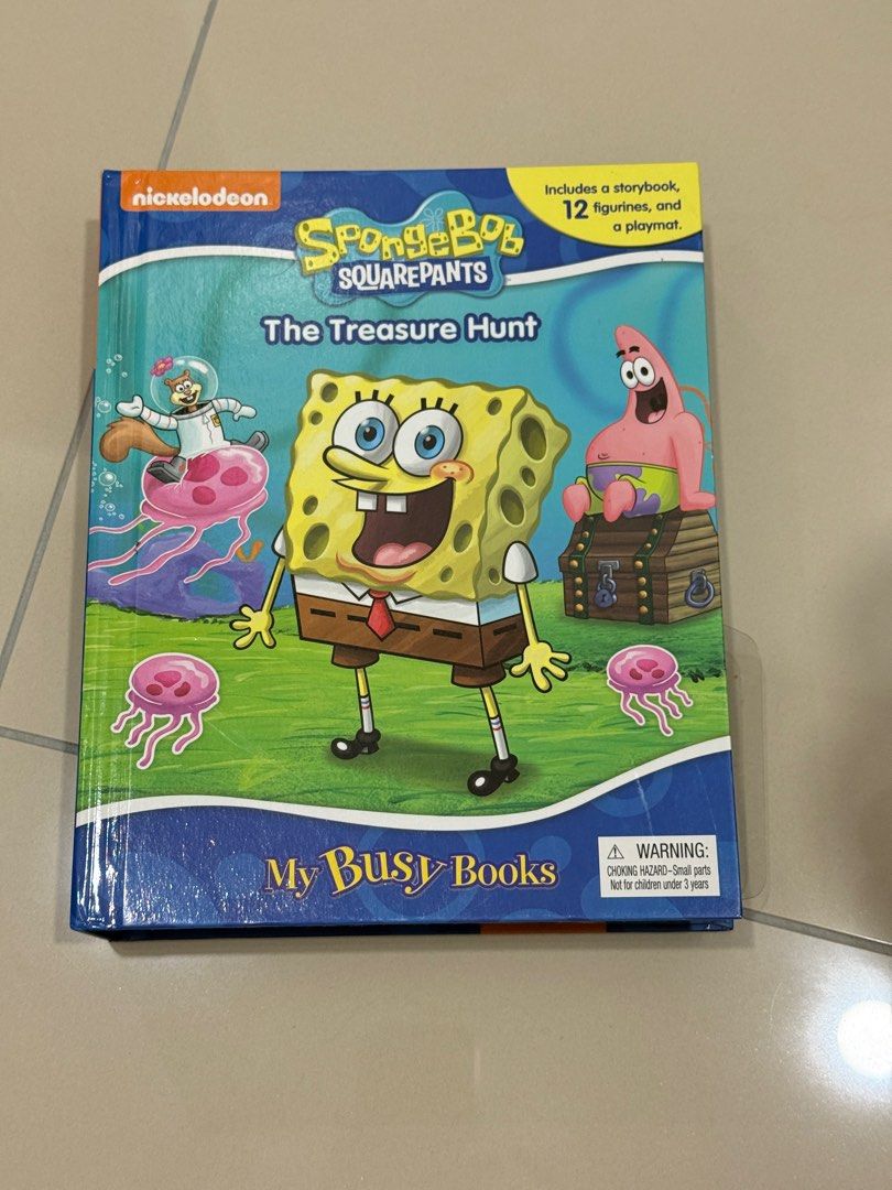 Spongebob Squarepants The Treasure Hunt Busy Book, Hobbies & Toys ...