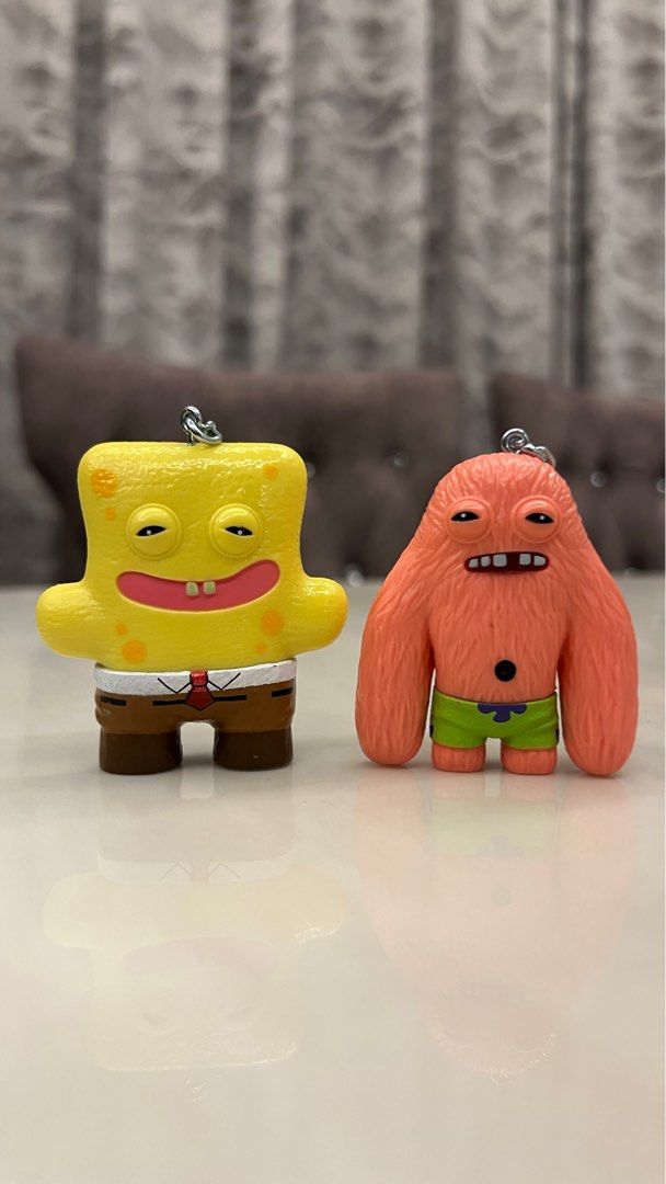 SPONGEBOB X PATRICK Fuggler keychains Series 2 (opened), Hobbies & Toys ...