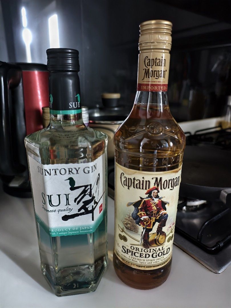 Suntory Gin, Captain Morgan Spiced Gold, Food & Drinks, Alcoholic ...