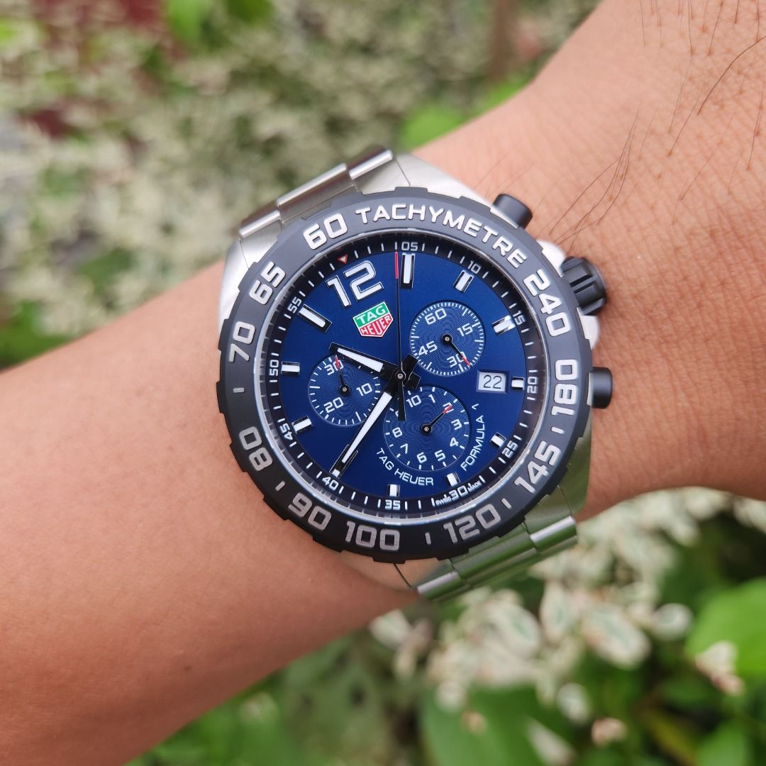 Tag Heuer F1 Chronograph Deep Blue Dial 43mm - Complete Set (Brand New ...