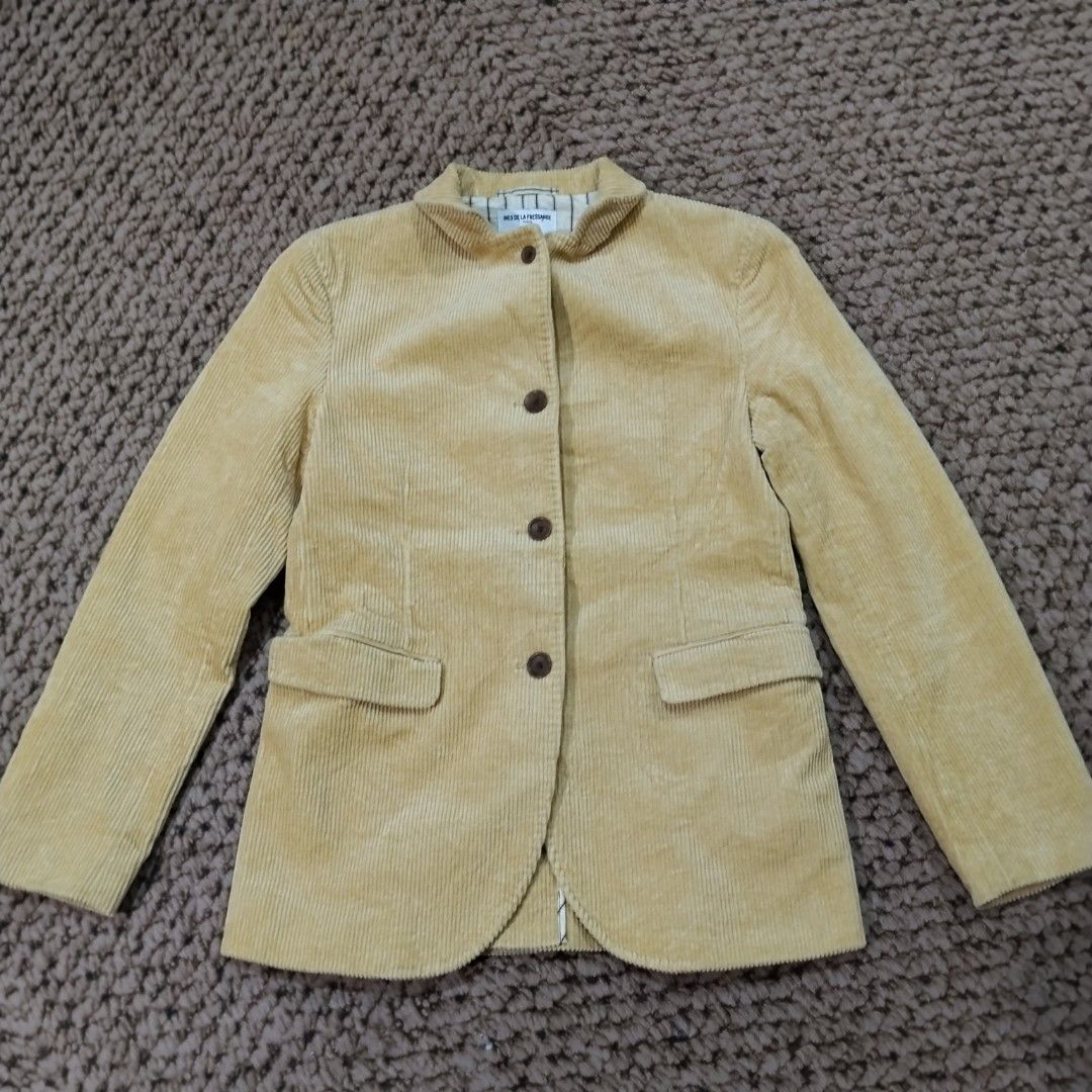 Uniqlo X Ines de la Fressange Corduroy Jacket, Women's Fashion, Coats, Jackets and Outerwear on ...