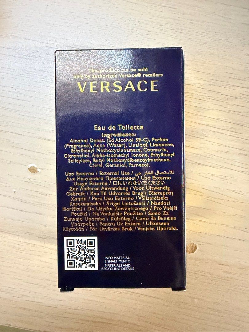 Versace Dylan Blue Eau de Toilette 30ml, Beauty & Personal Care ...