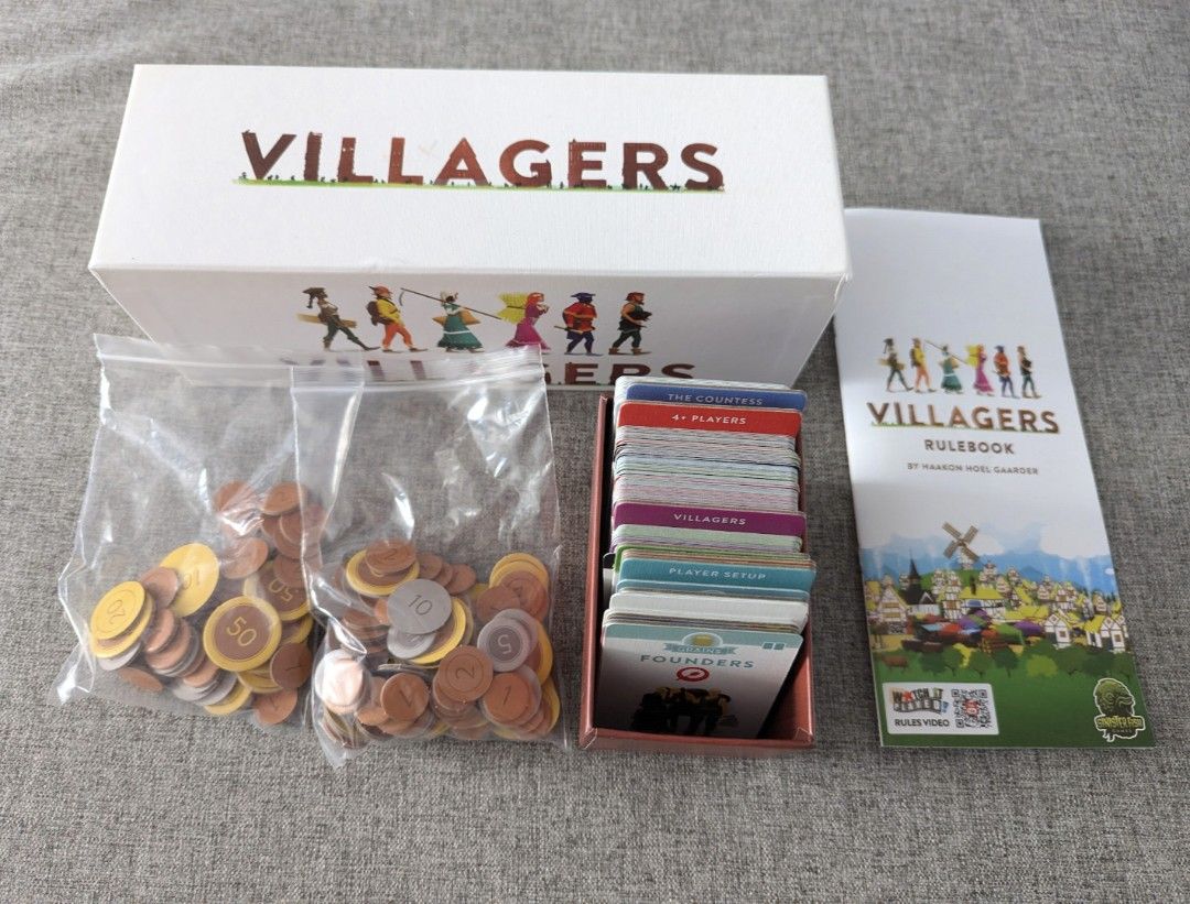 Villagers Card Drafting and Tableau Building Game, Hobbies & Toys, Toys ...