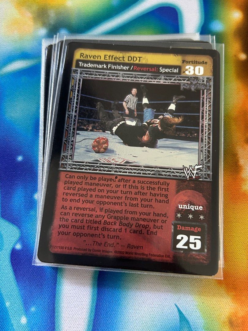 WWF WWE RAW DEAL - Raven Effect DDT, Hobbies & Toys, Toys & Games on ...