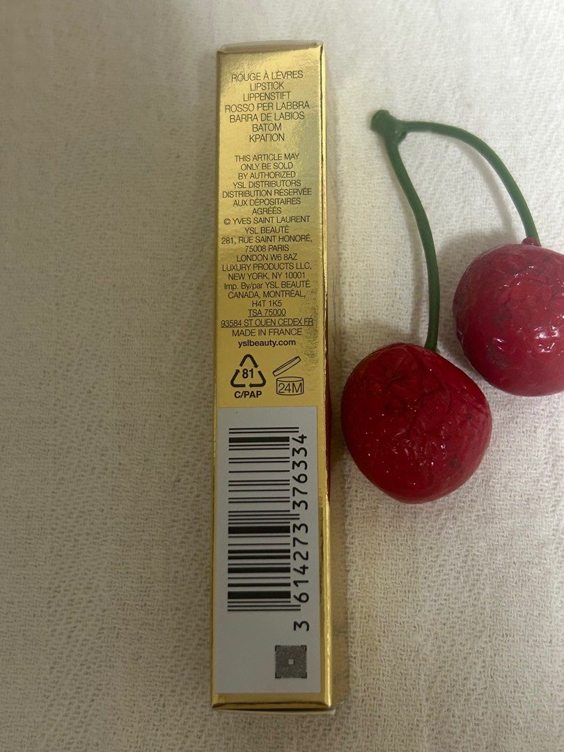 YSL Rouge Pur Couture The Slim 1966 Rouge Libre Lipstick (2.2g), Beauty & Personal Care, Face ...