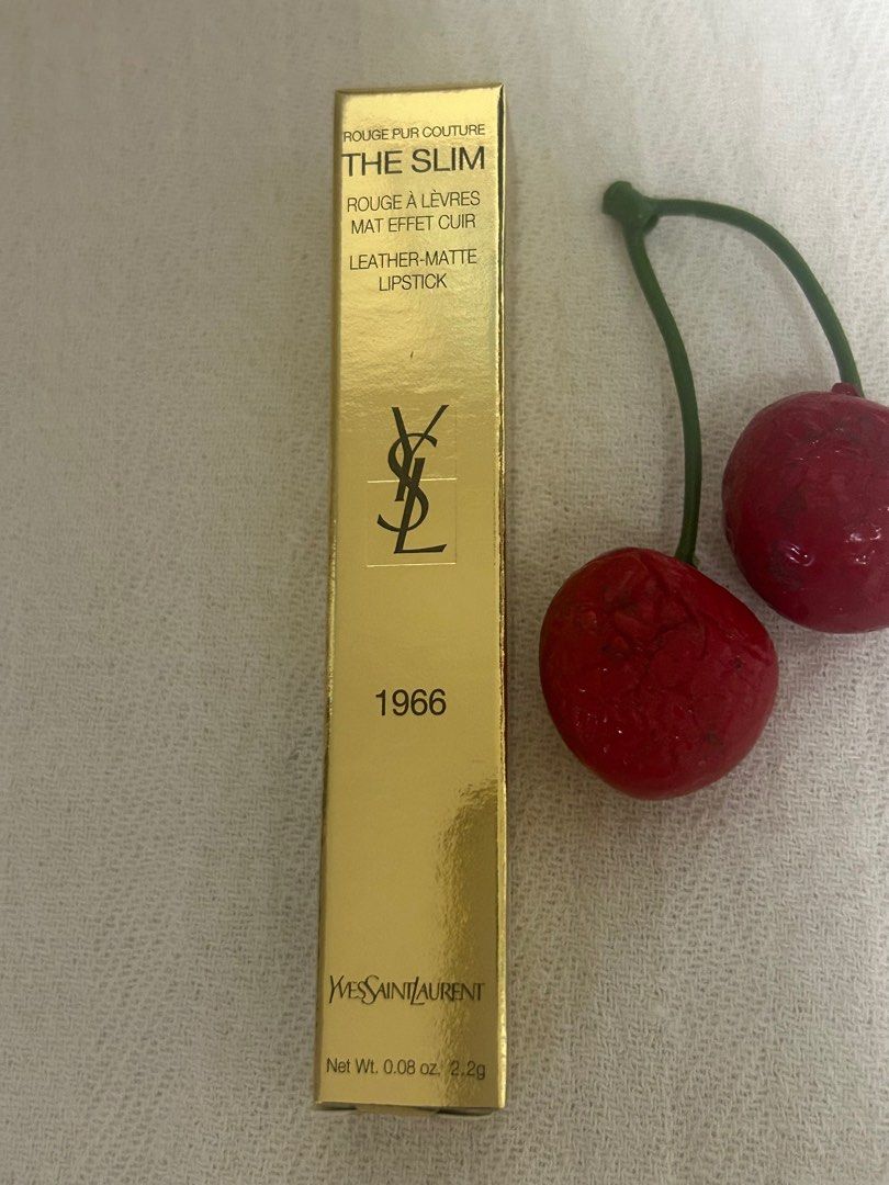 YSL Rouge Pur Couture The Slim 1966 Rouge Libre Lipstick (2.2g), Beauty & Personal Care, Face ...