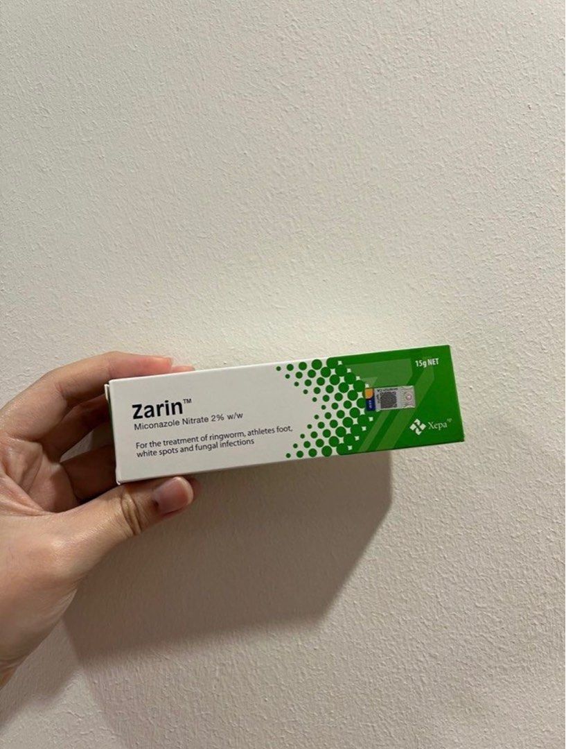 zarin miconazole nitrate 2% cream, Health & Nutrition, Medical Supplies ...