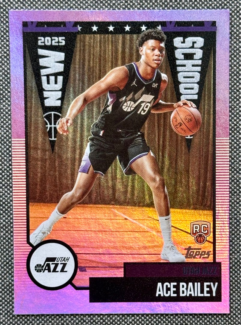 2025 NBA ACE BAILEY Topps Basketball New School Rookie Insert RC ...