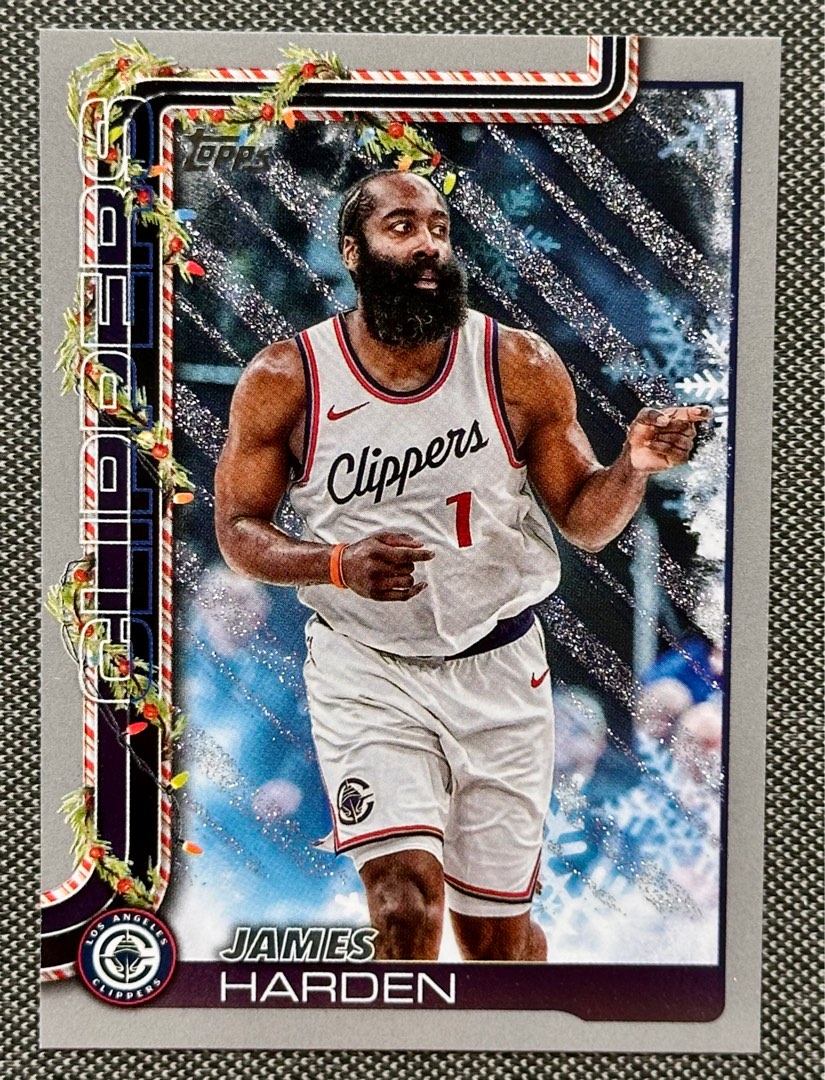 2025 NBA JAMES HARDEN Topps Holiday Basketball Glitter Holiday Parallel ...
