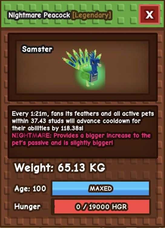 65.13kg huge peacock, Video Gaming, Gaming Accessories, In-Game ...