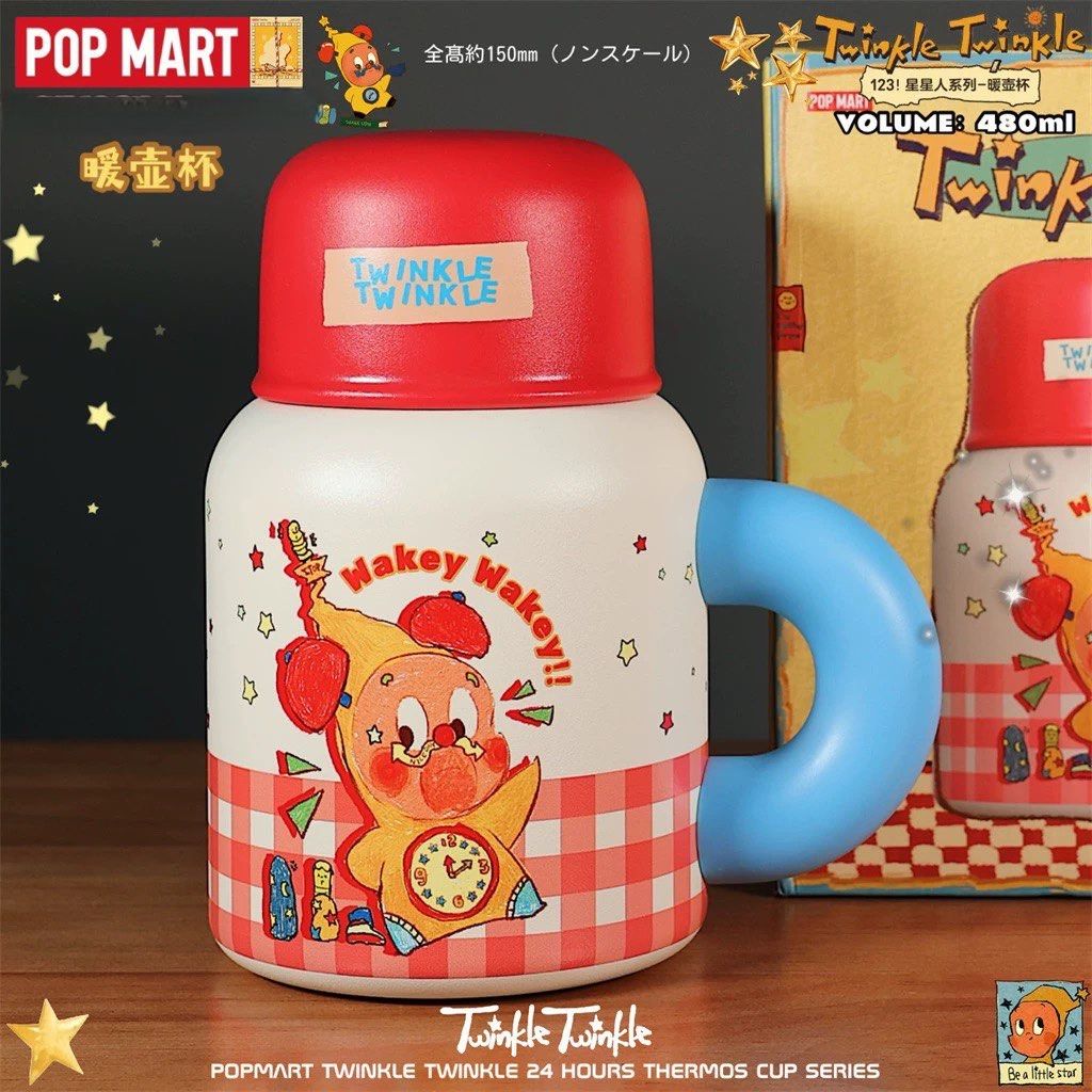 ⭐ Twinkle123! POPMART Star Series Thermos Bottle | Cute Insulated Warm ...