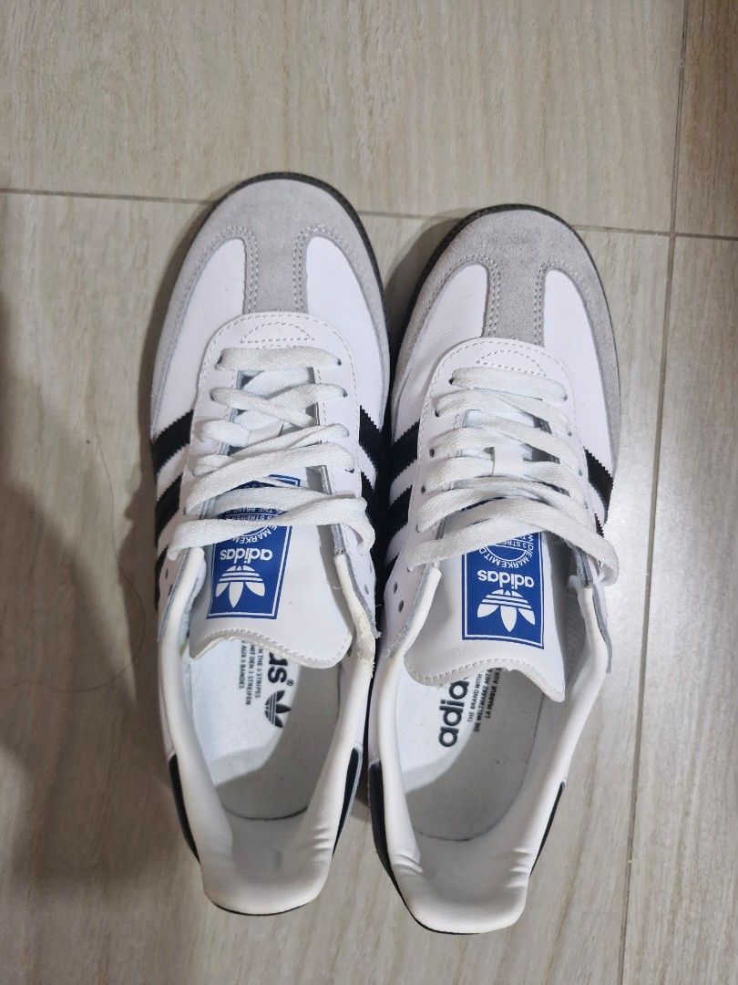 Adidas Samba OG White Black Sneakers, Men's Fashion, Footwear, Casual ...